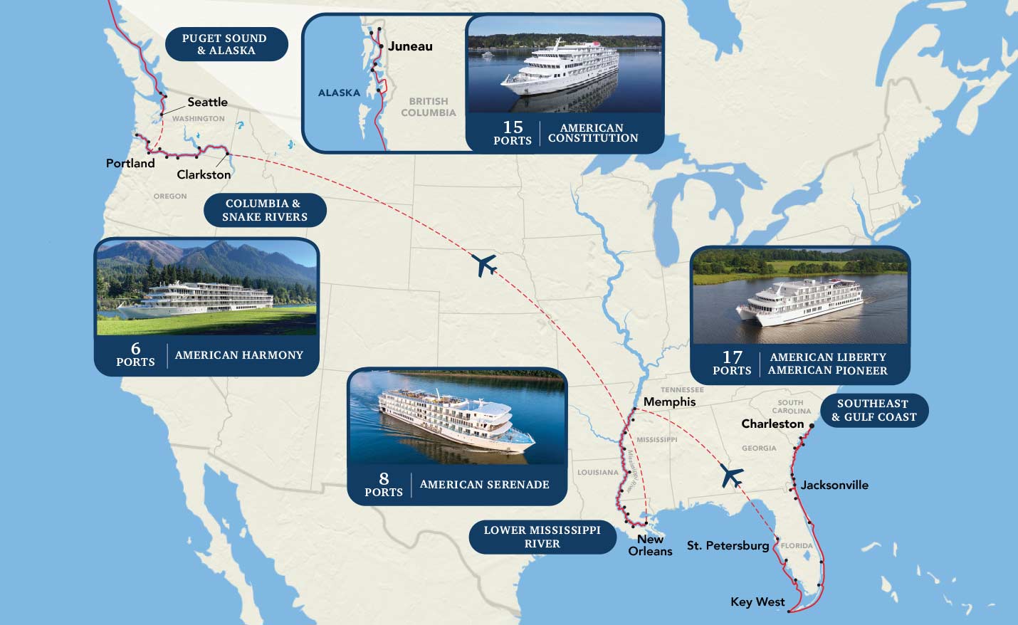 Extended Cruise Vacations | Best Long Cruises Across the U.S.